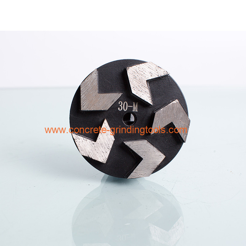 Black Concrete Grinding Disc 3 Inch 5 Arrow Seg For Concrete Grinder